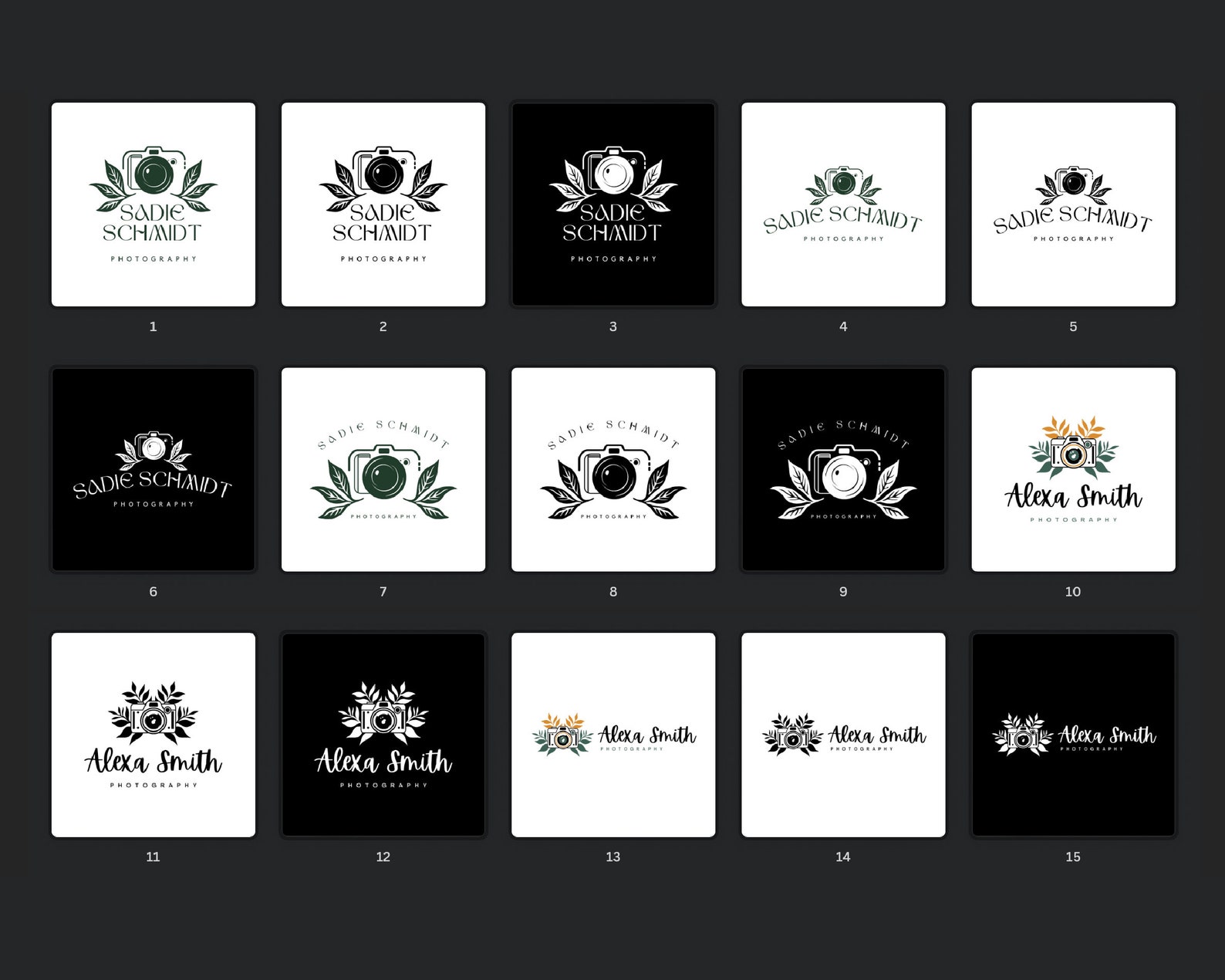 Editable Photography Logo Design, DIY Modern Canva Logo, Custom Logo ...