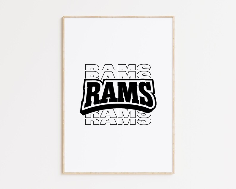 Ram Svg Ram Shirt Svg Ram Football School Mascot Ram Svg School Spirit ...