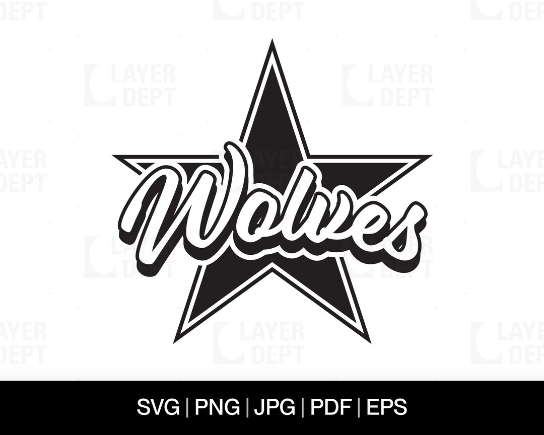 Wolf Svg Wolf Shirt Svg Wolf Football School Mascot Wolf Svg School ...