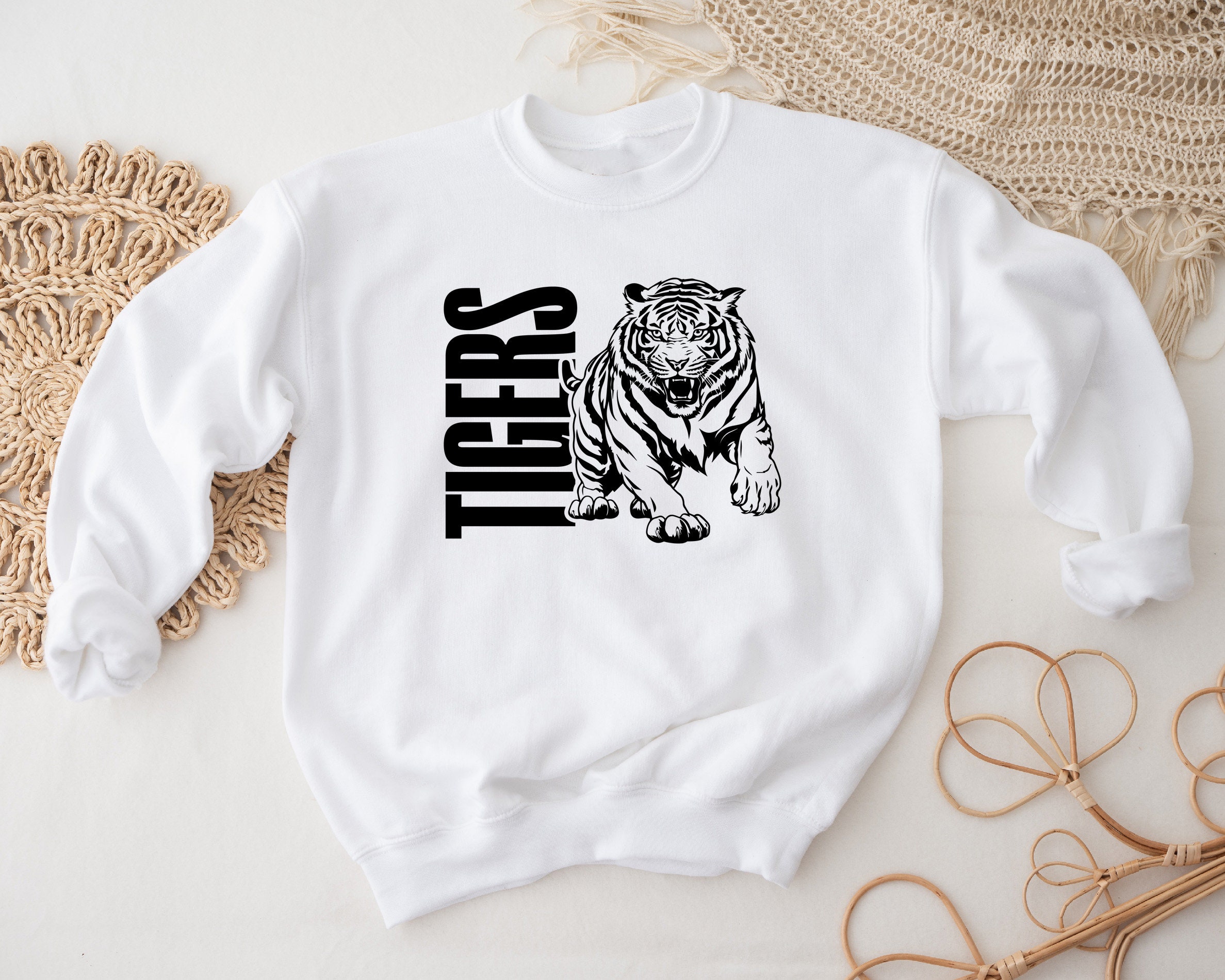 Tigers SVG, Tiger Shirts, Tiger Mascot SVG, Tigers Clipart, Tigers Cut Design File, School ...