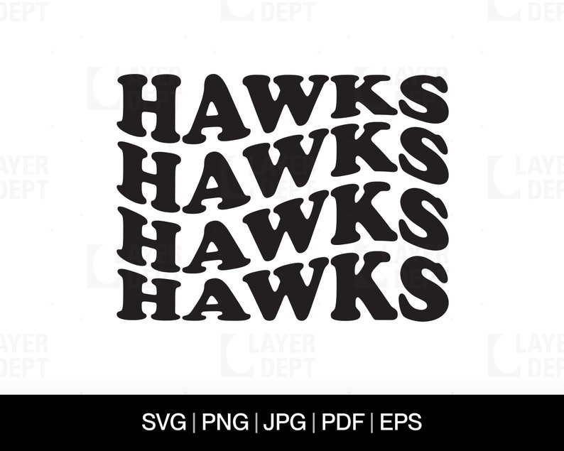 Hawk Svg Hawk Shirt Svg Hawk Football School Mascot Hawk Svg School ...