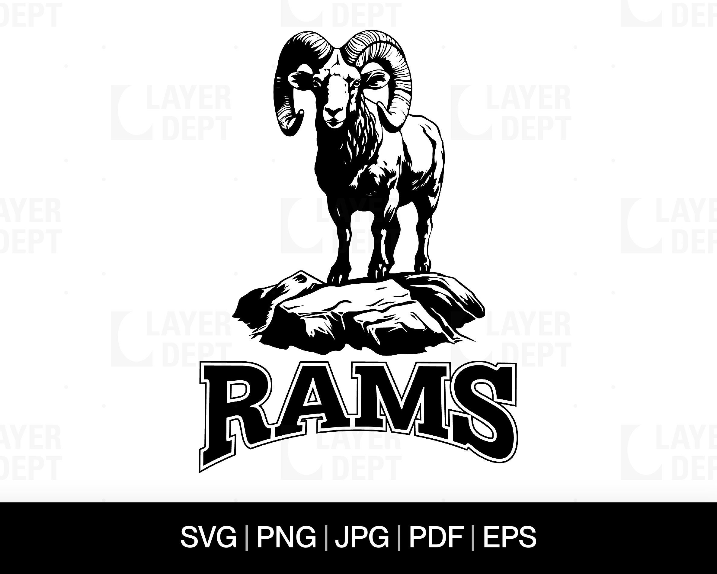 Ram Svg Ram Shirt Svg Ram Football School Mascot Ram Svg School Spirit ...