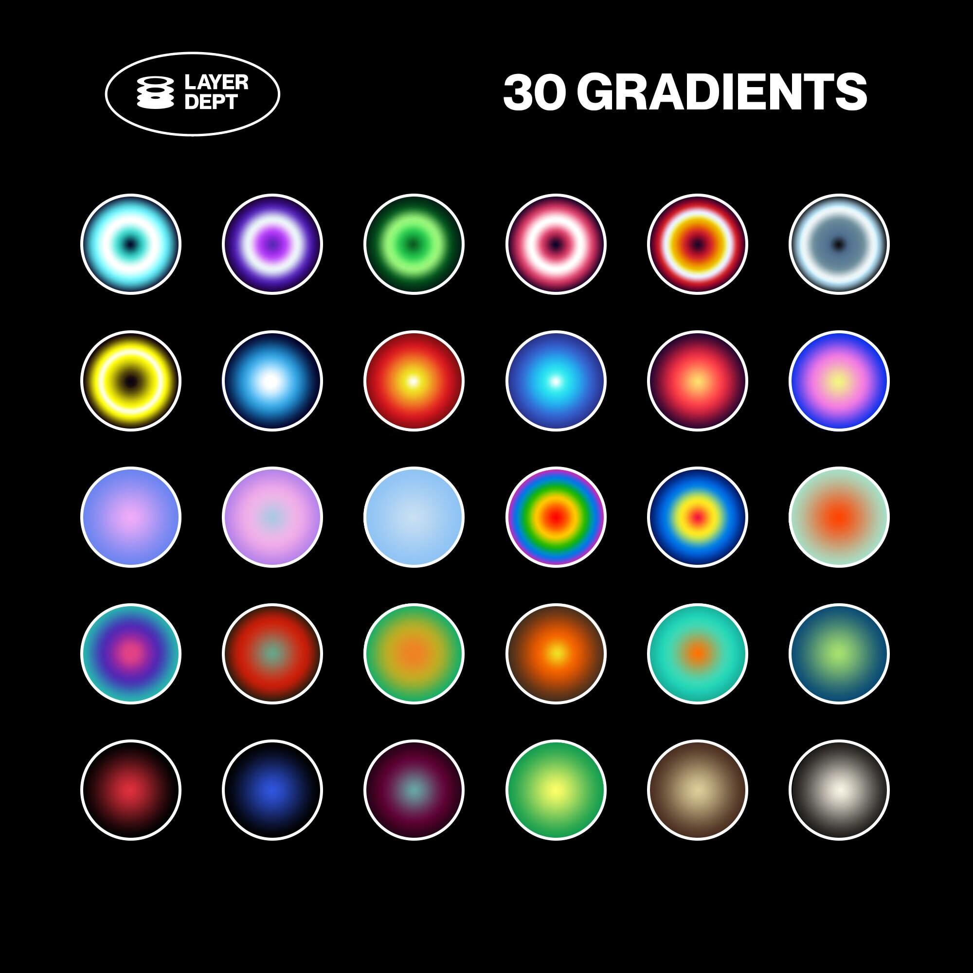 Photoshop Gradient Maps Pack 30 Hand-picked Color Gradients, .GRD Files - Etsy