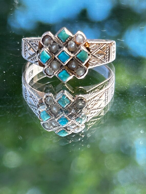 Victorian turquoise ring store