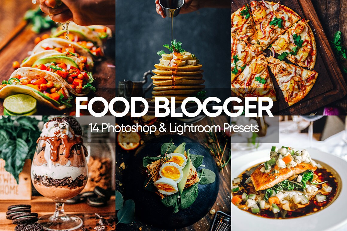14 Food Blogger Lightroom Mobile & Desktop Presets, Food Presets, Food ...