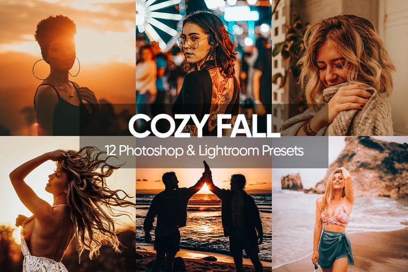12 Cozy Fall Lightroom Mobile & Desktop Presets, Warm Preset, Lightroom ...