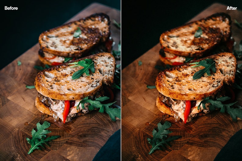 20 Organic Food Lightroom Mobile & Desktop Presets, Food Presets, Food ...