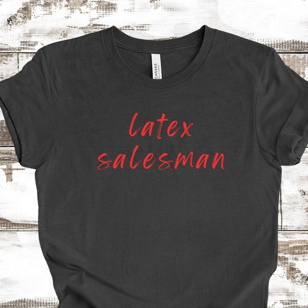 Latex Salesman Tee - Etsy