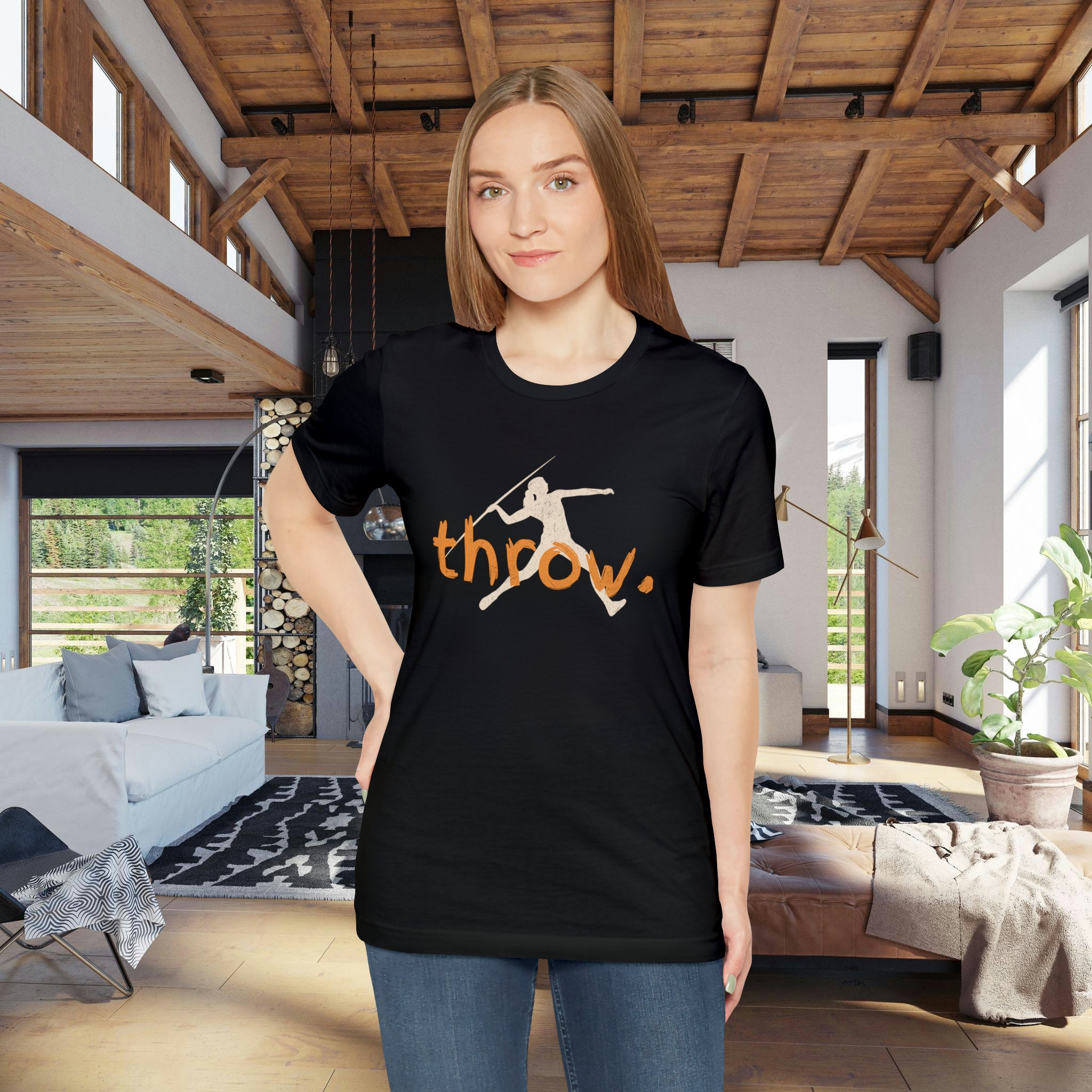 Distressed Javelin Thrower Shirt Track and Field Javelin Tee Shirt ...