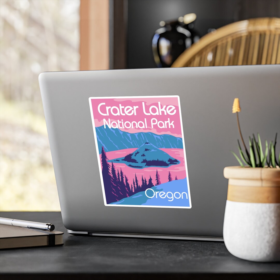 Crater Lake National Park Sticker | Crater Lake Oregon Sticker Decal ...