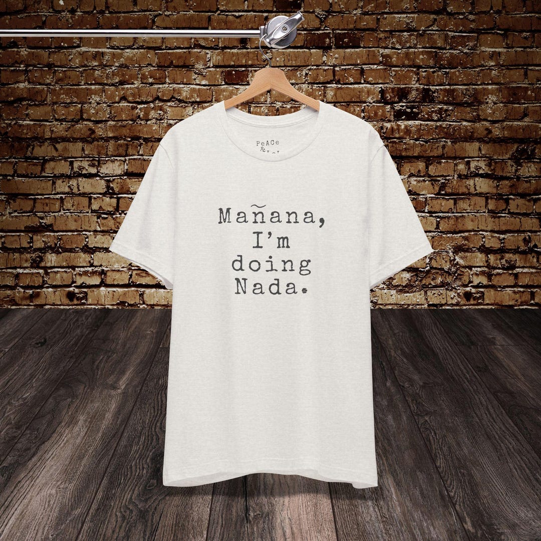 Manana I'm Doing Nada Seinfeld Fan Tee Shirt | Retro 90s Nostalgia Gift ...