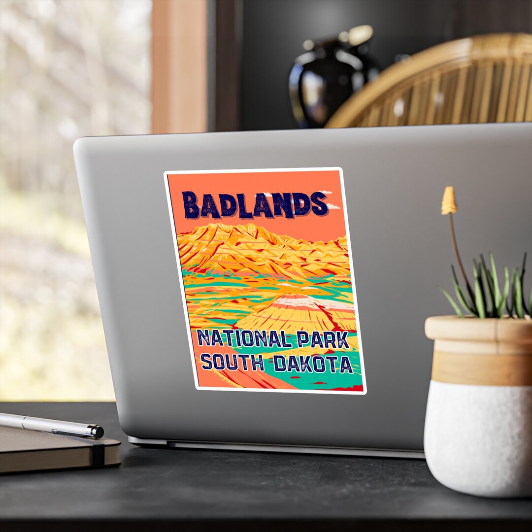 Badlands National Park Sticker | Badlands South Dakota Sticker Badlands ...