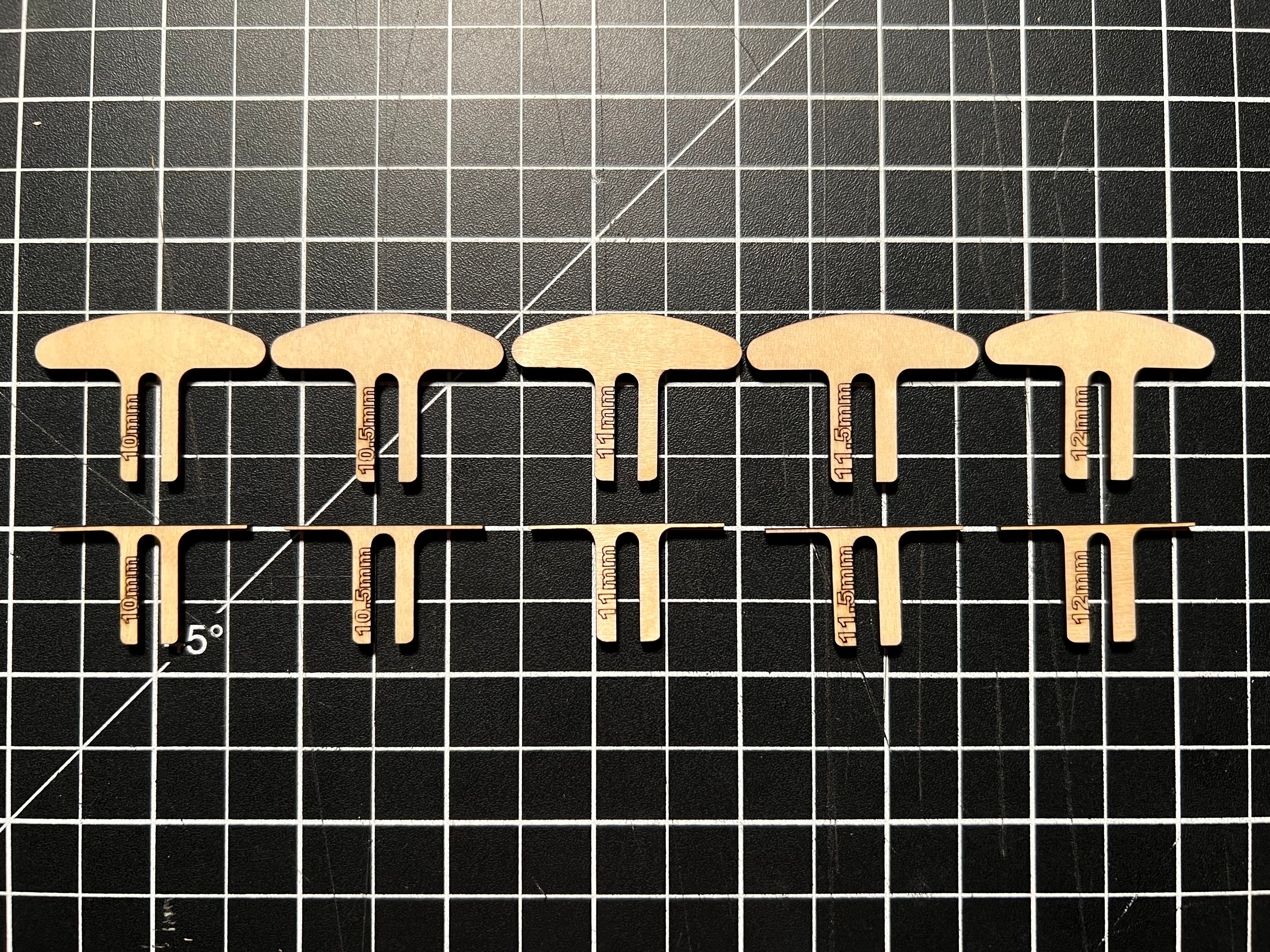 Honeycomb Pins, Low Profile Laser Cut Multiple Sized Hold Down/crumb ...