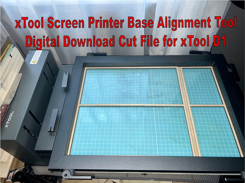 Xtool Screen Printer Base Alignment Tool, Xtool D1 Cut Files Included ...