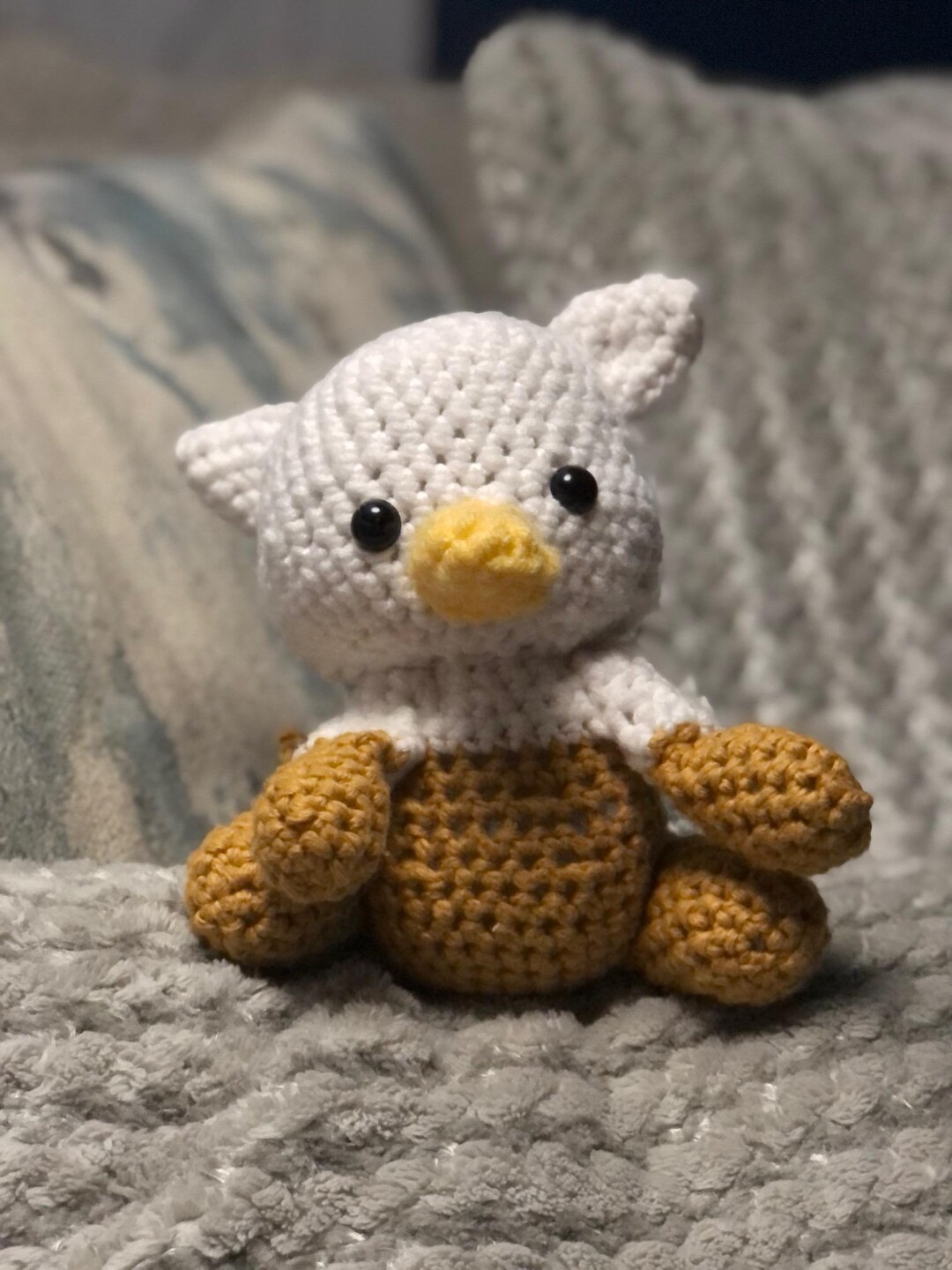 Handmade Crocheted Gryphon Amigurumi - Mythical Creature Plushie With ...