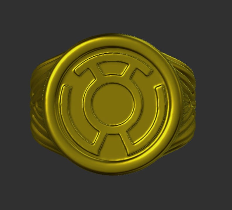 Sinestro Corps/yellow Lantern Corps Power Ring - Etsy