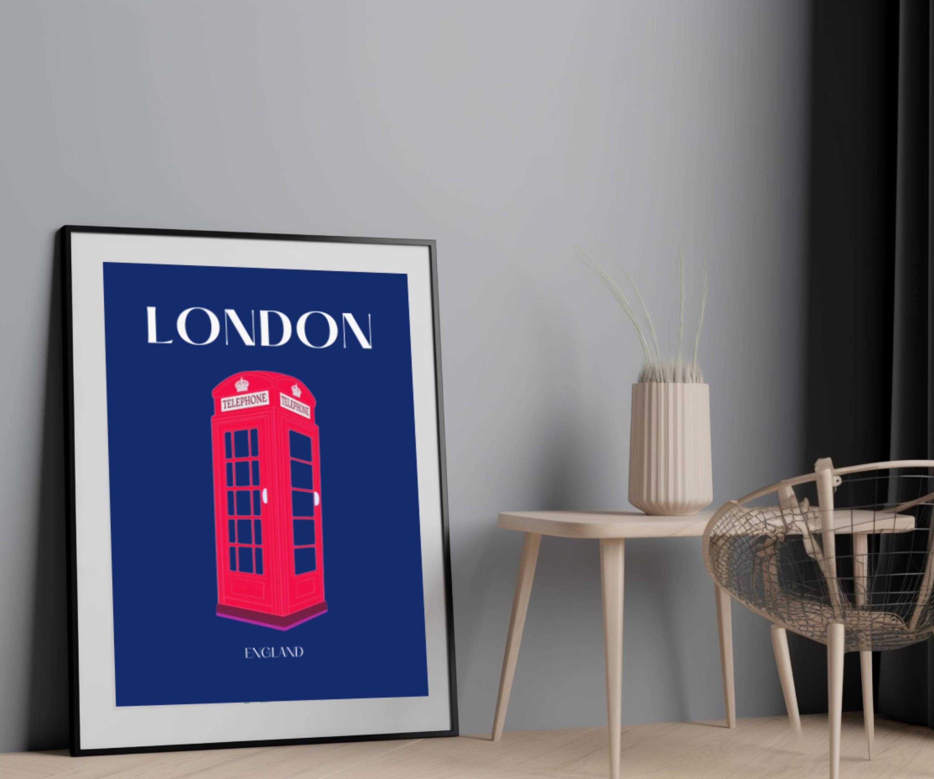 London England Travel Poster | Printable Wall Art, Gallery Wall Art ...
