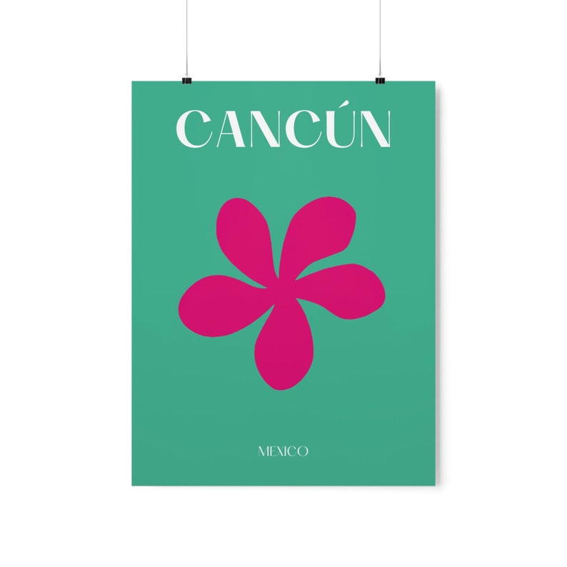 Cancun Mexico Travel Poster | Gallery Wall Art, Luxury Art, Maximalist ...