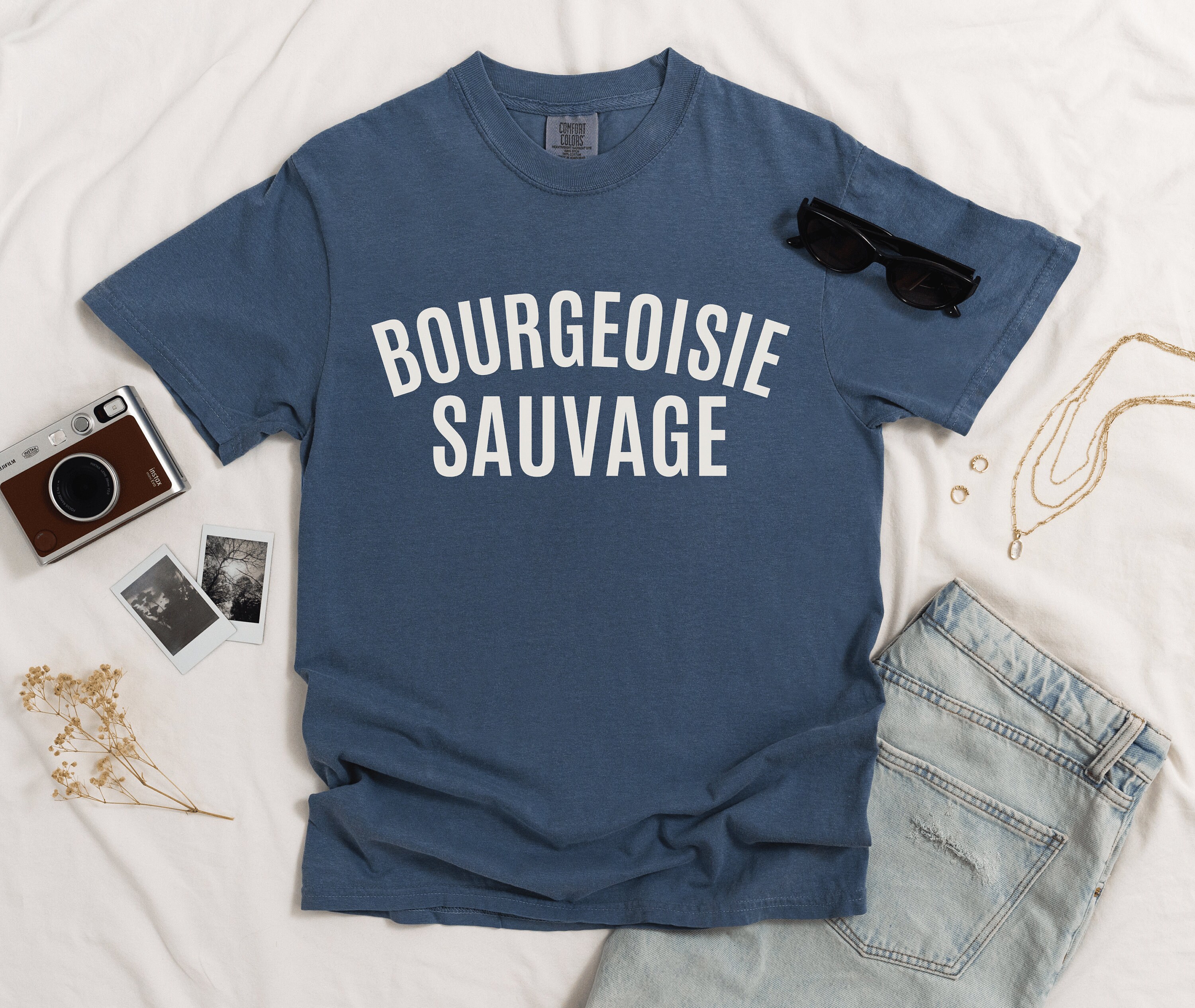 Bourgeoisie Sauvage Garment-dyed T-shirt, Bourgeoisie Sauvage Shirt ...