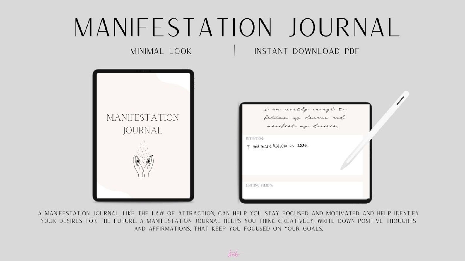 Manifestation Journal - Guide to Help You Achieve Your Dreams - Etsy