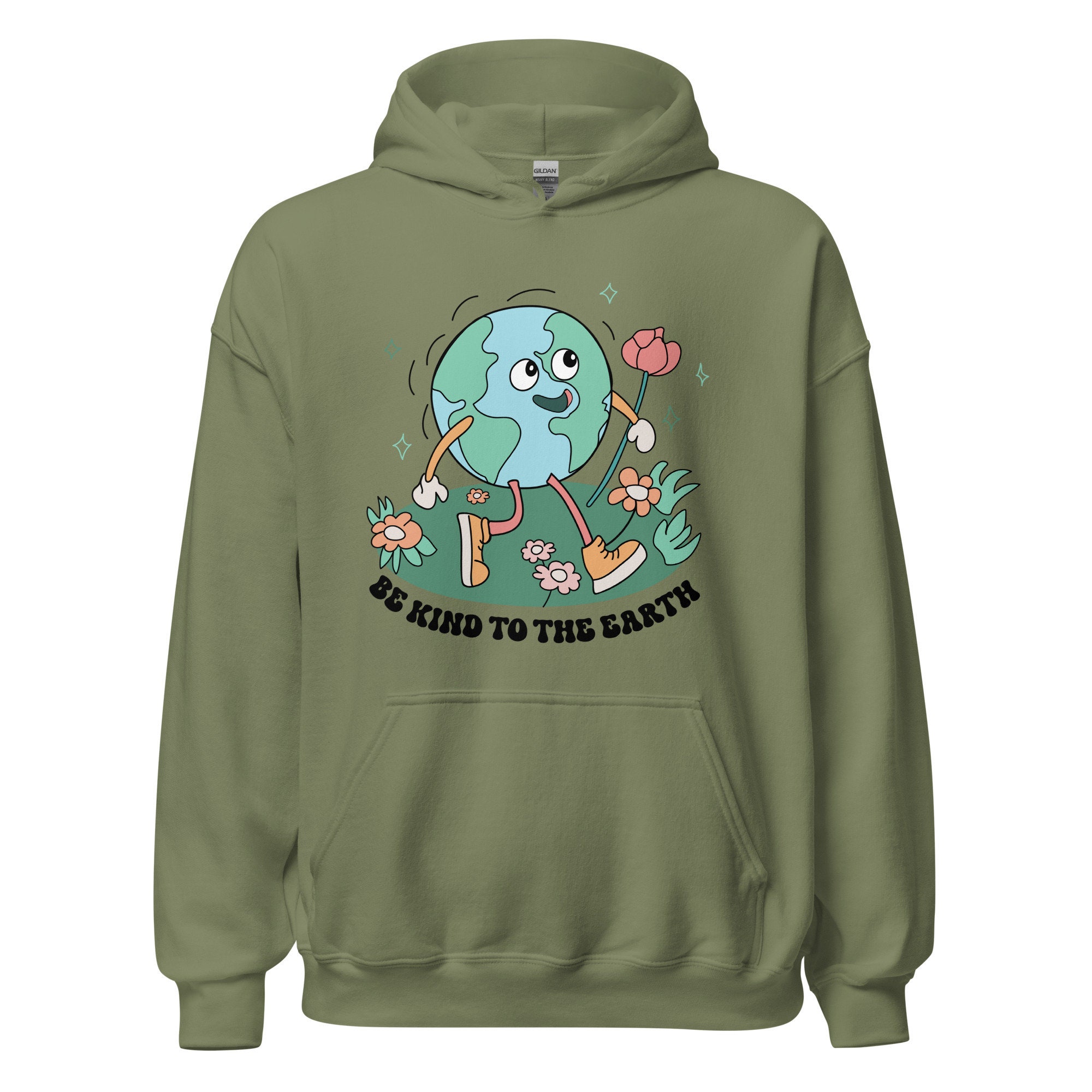 Be Kind to the Earth Hoodie / Cute Earth Hoodie - Etsy