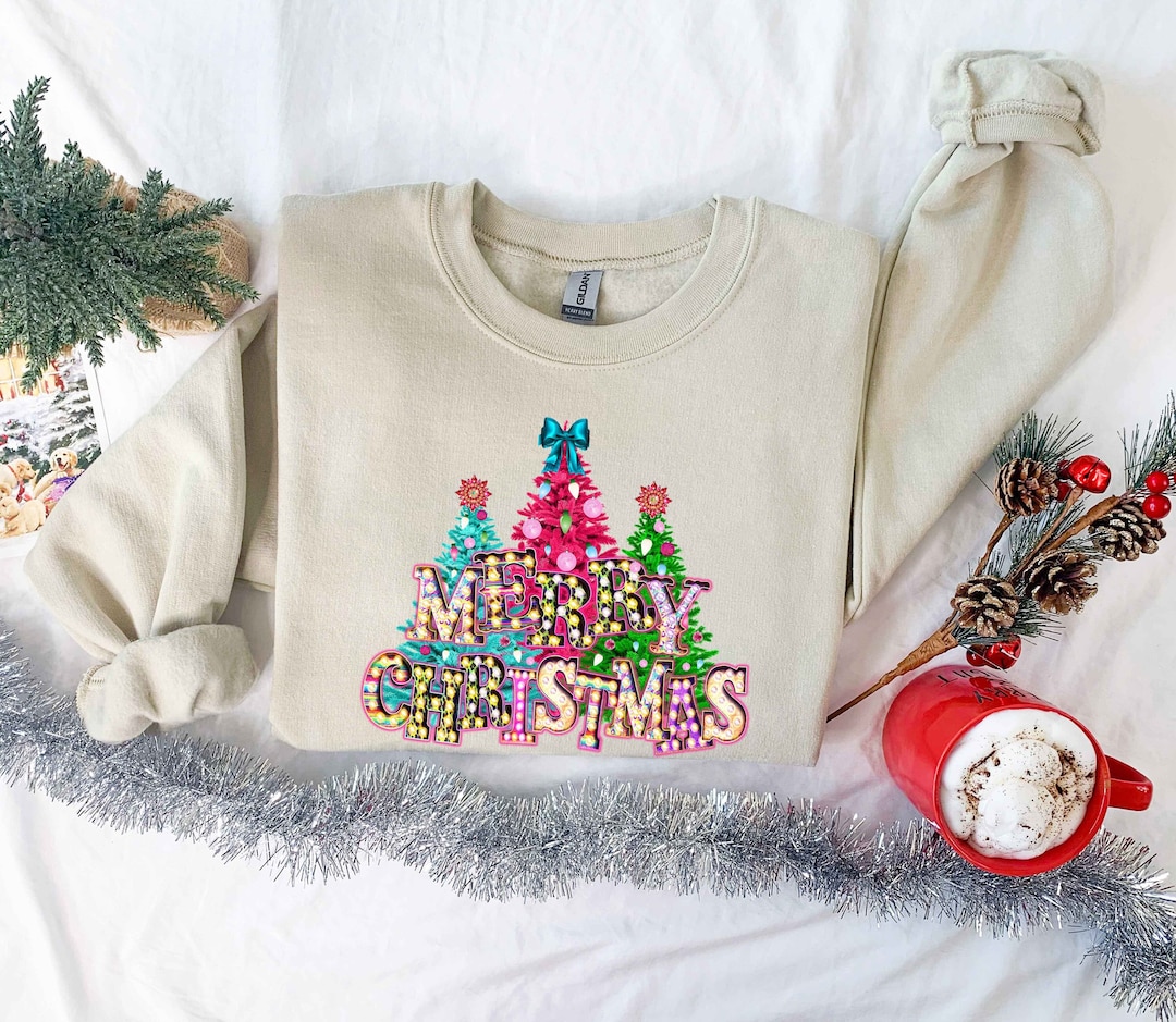 Christmas Sweatshirt, Womens Christmas Sweatshirt, Christmas ...