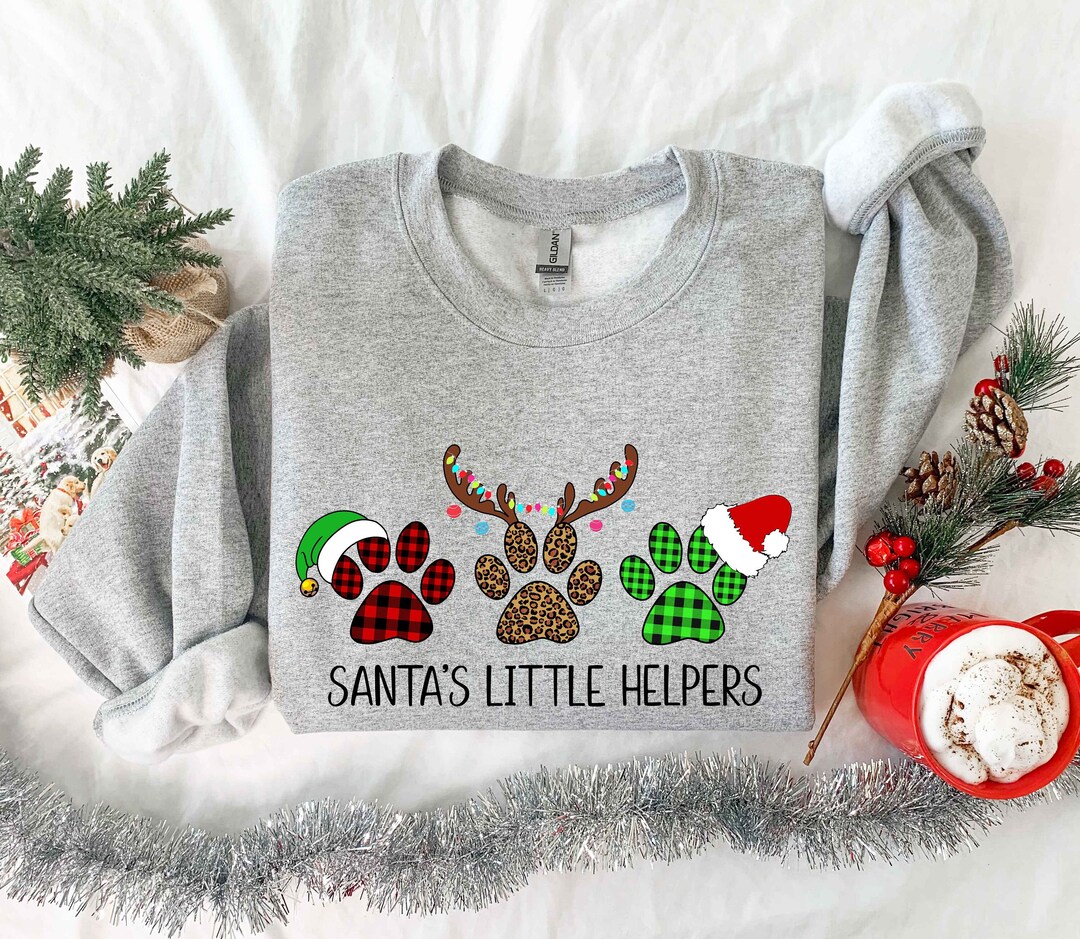 Santa's Little Helper Sweatshirt,christmas Shirt,christmas Gift,trendy ...