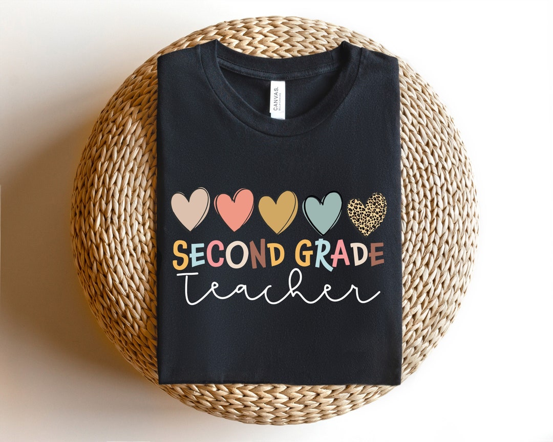 Second Grade Teacher Shirt,2nd Grade Teacher Shirt,first Day of School ...