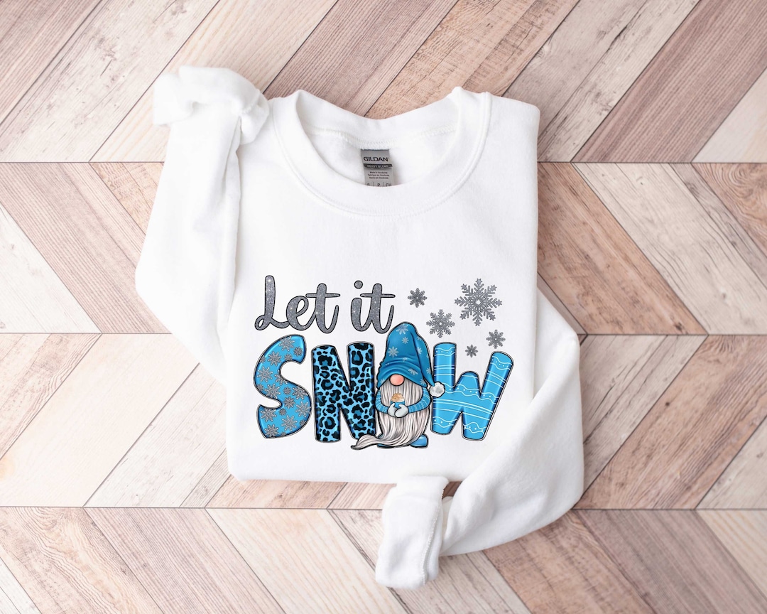 Let It Snow Shirt, Christmas Sweathirt, Christmas Gift, Gift for Her ...