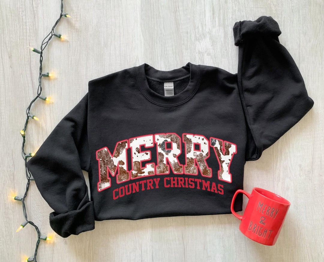 Western Christmas Sweater, Christmas Sweater, Merry Country Christmas ...