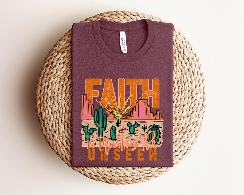 Faith is Trusting the Unseen Shirt,religious Shirt,christian Shirt ...