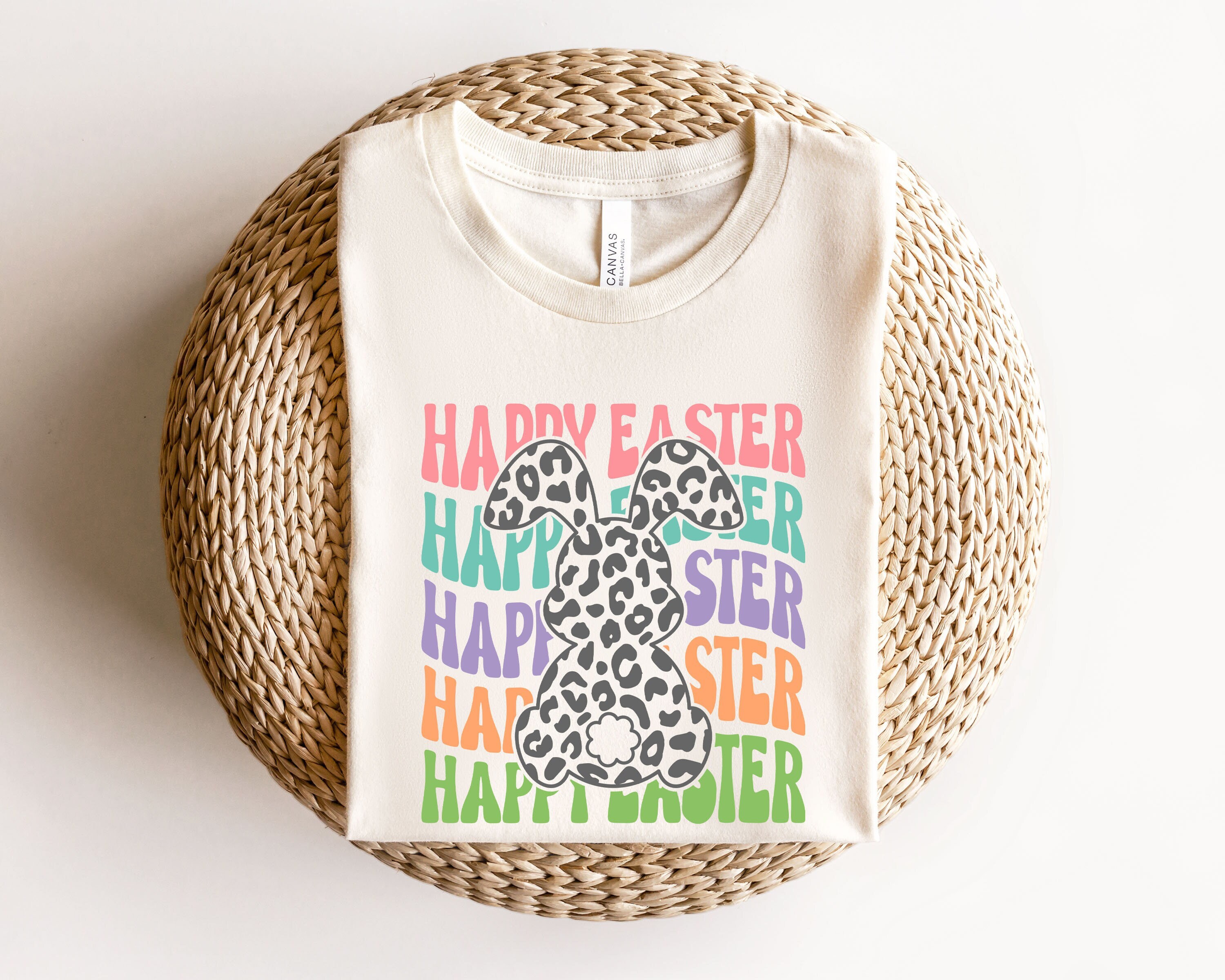 Happy Easter Bunny Sweatshirt, Bunnies Sweatshirt, Flowers Print ...