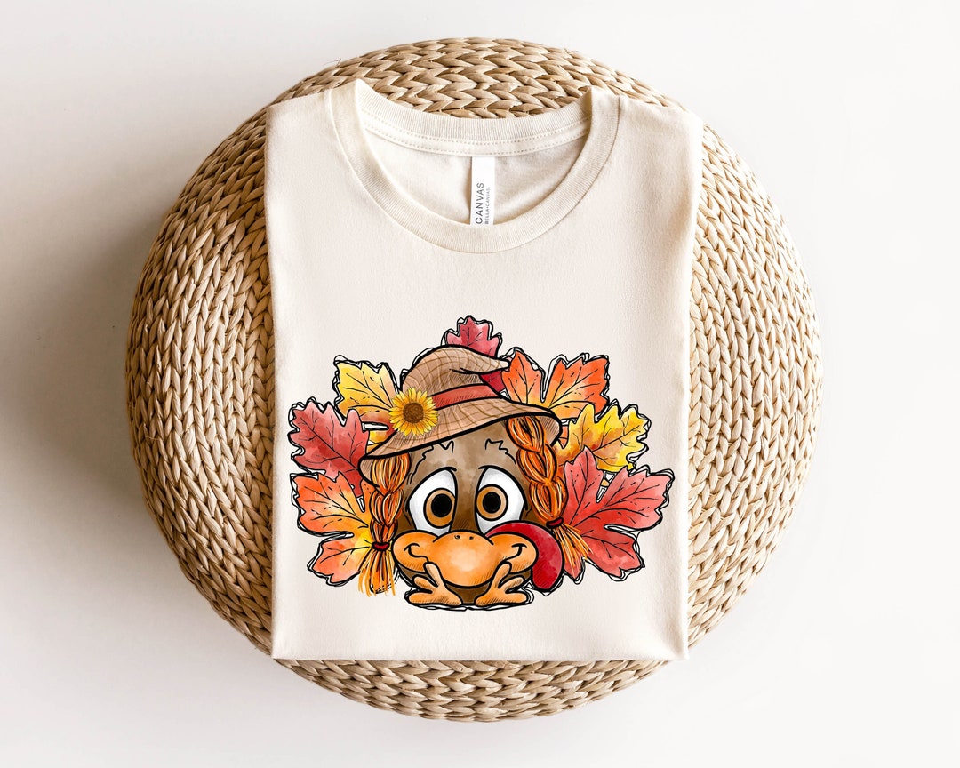 Cute Turkey Fall Thanksgiving Shirt, Thanksgiving Family Matching Shirt ...