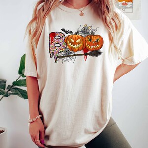 Boo Halloween Shirt, Halloween Gifts, Ghost Shirt, Halloween Costume ...