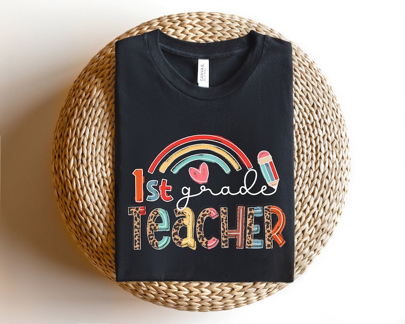 First Grade Teacher Shirt, 1st Grade Teacher Shirt, First Day of School ...