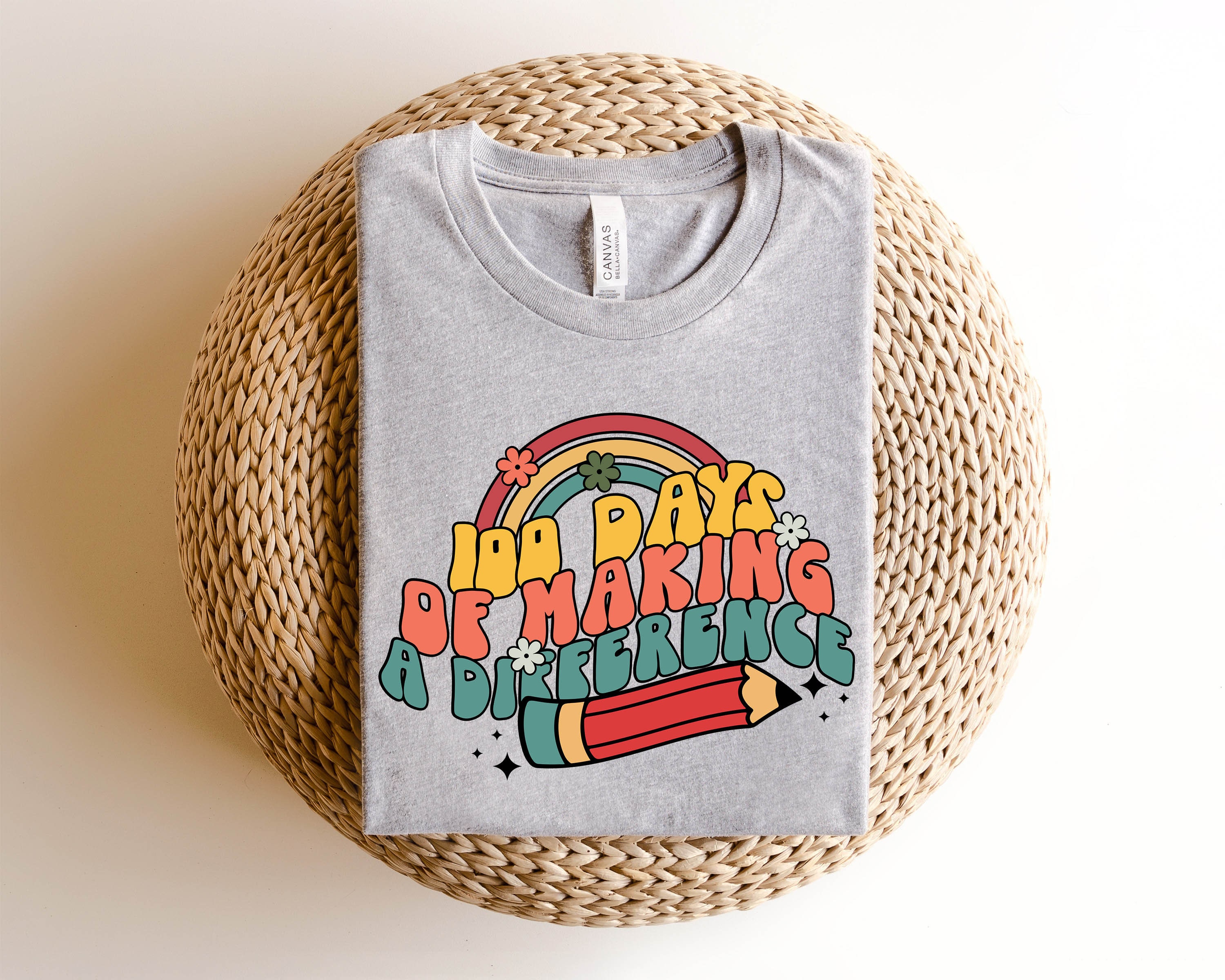 100 Days of Making A Difference Shirt, 100 Day Shirt, 100th Day of ...