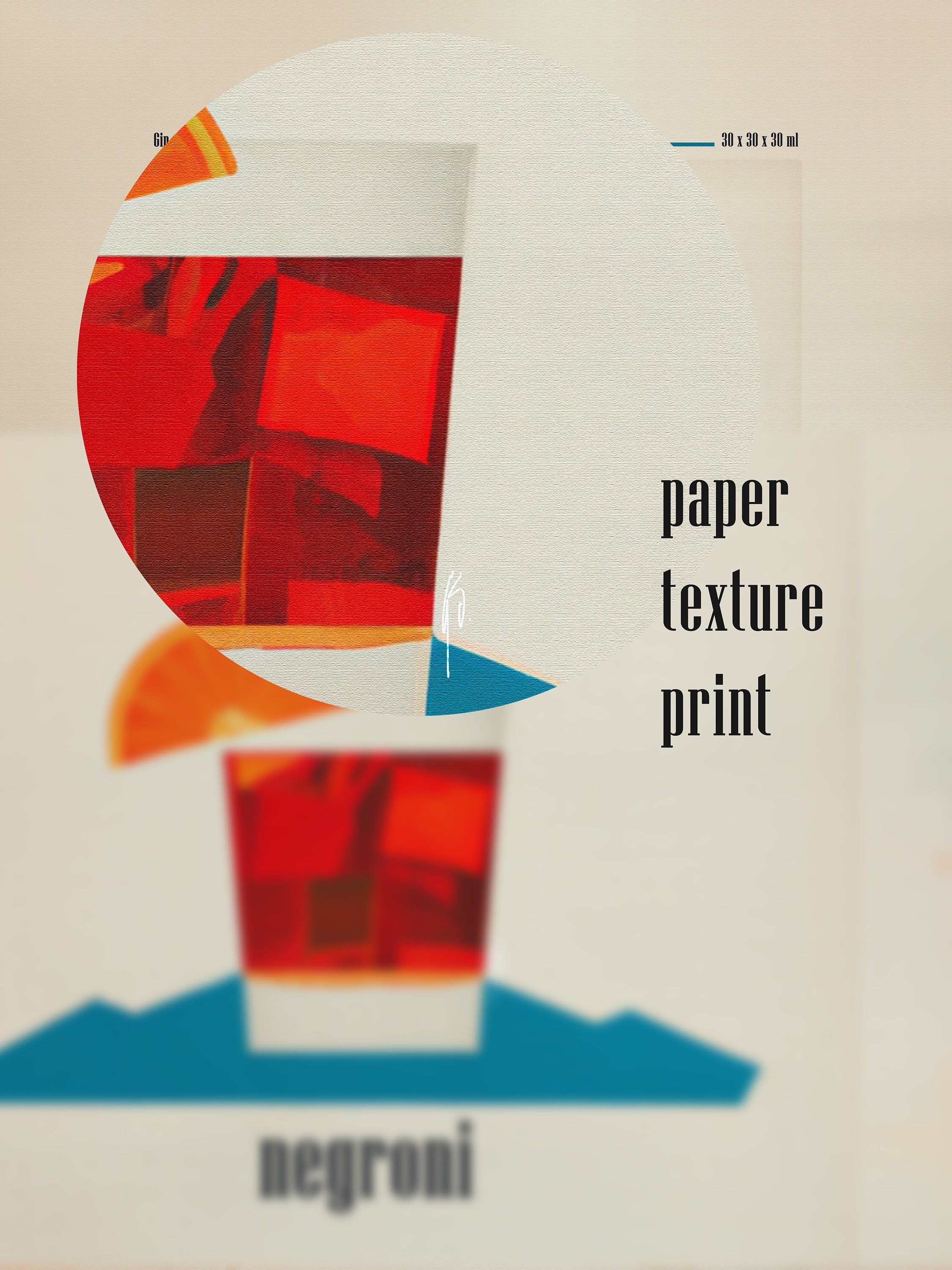 Vintage NEGRONI Italian Poster, Minimal Design Wall Art for Cocktail ...