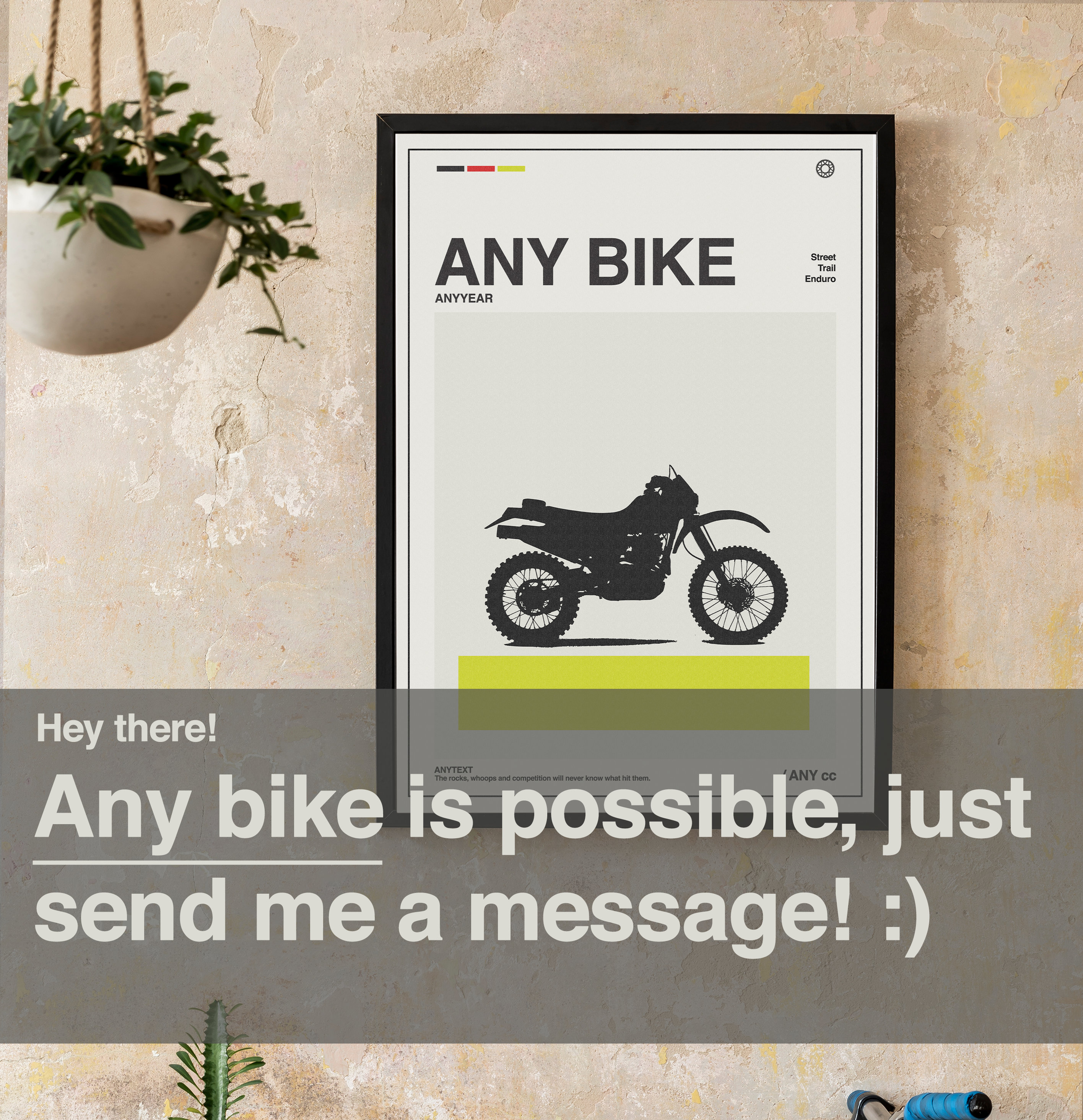 Vintage Honda Dax Mini 4 Stroke Poster Design, Ideal for Retro Bike ...