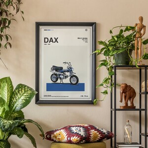 Vintage Honda Dax Mini 4 Stroke Poster Design, Ideal for Retro Bike Lovers - Etsy