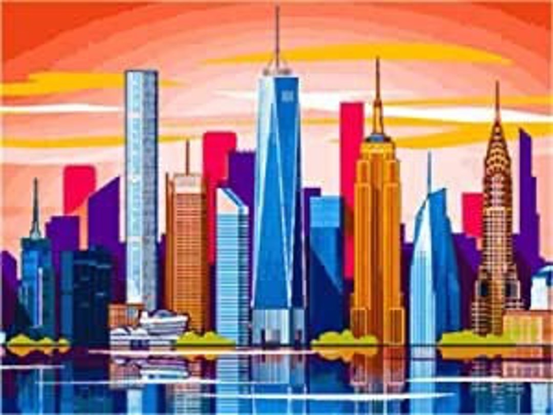 Paint by Numbers // NEW YORK CITY Painting by Numbers Kit for - Etsy