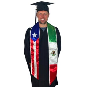 Puerto Rico Graduation Stole | Puerto Rican American Sash Graduación ...