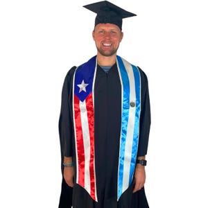 Puerto Rico Graduation Stole | Puerto Rican American Sash Graduación ...