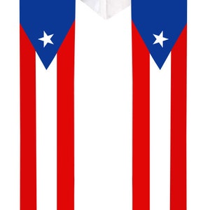 Puerto Rico Graduation Stole | Puerto Rican American Sash Graduación ...