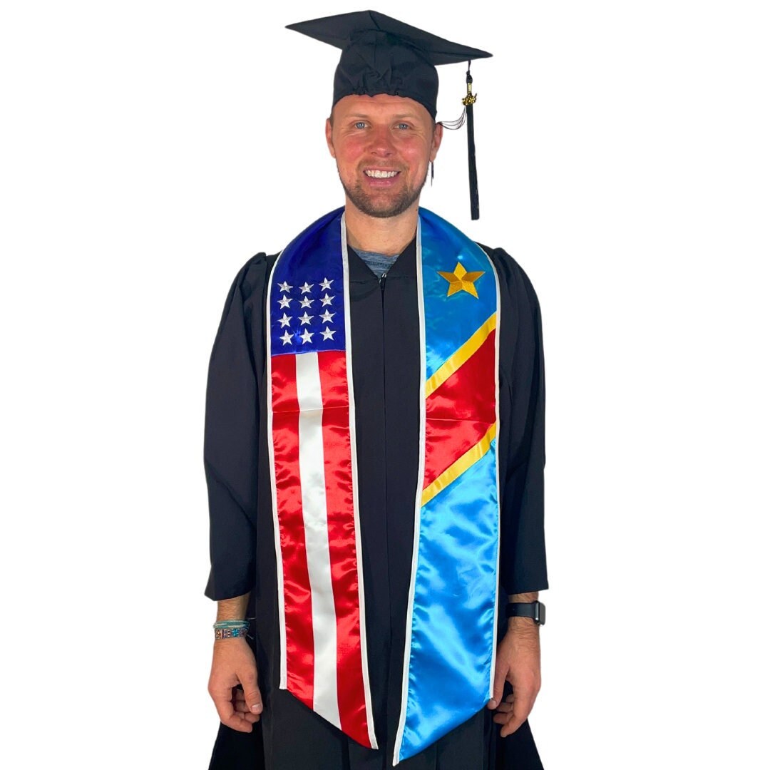 Congo Graduation Stole | Congolese American Sash Class of 2026 ...