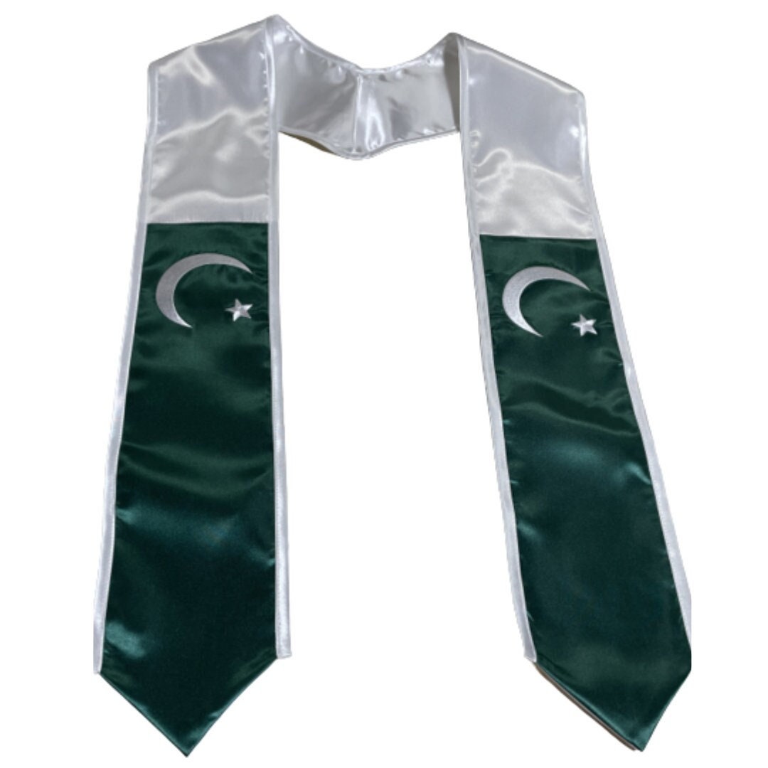 Pakistan Graduation Stole | Pakistani American University Graduate Sash ...