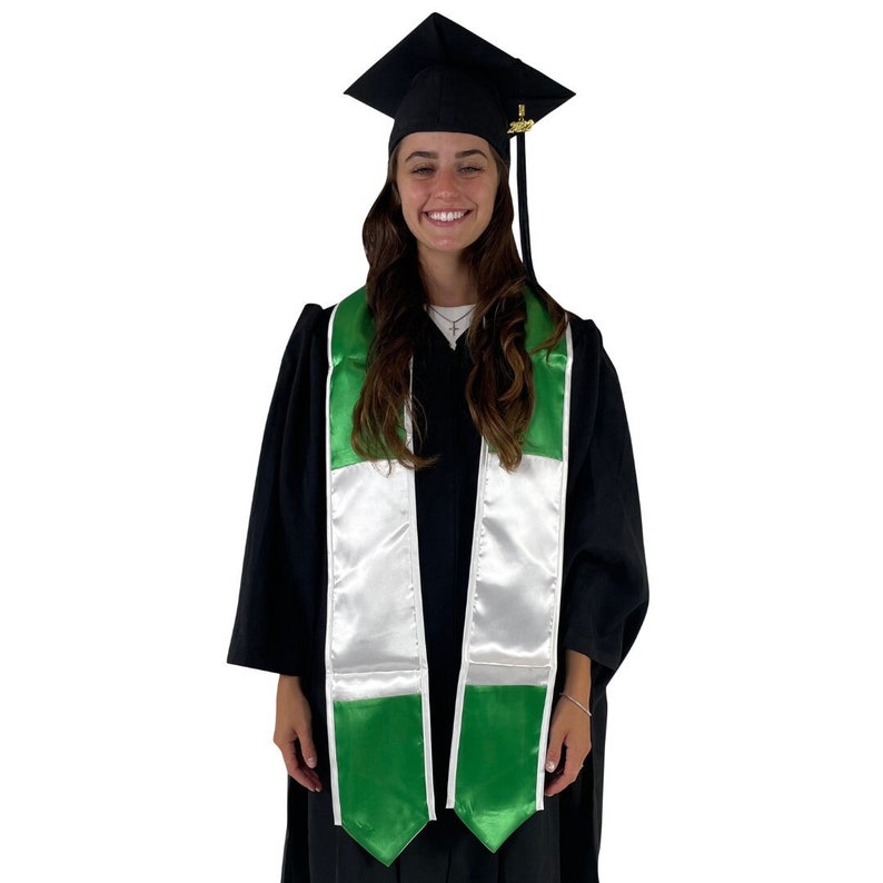 Nigeria Graduation Stole Nigerian American University Graduation Sash ...