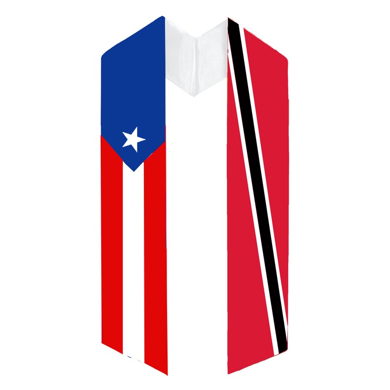 Puerto Rican Graduation Stole With Embroidered Emblems - Etsy