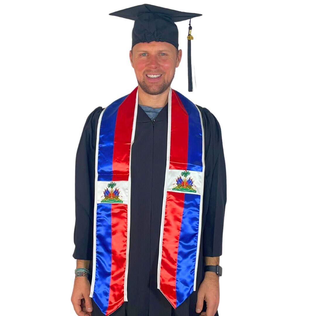 Haiti Graduation Stole Graduation Sash Class of 2024 Haitian Grad Gift ...