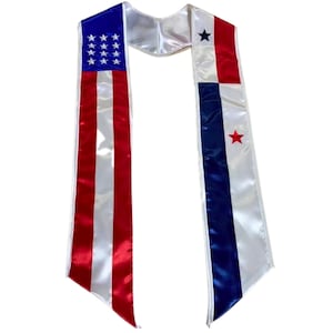 Panama Graduation Stole | Panamanian American Graduación Estola College ...