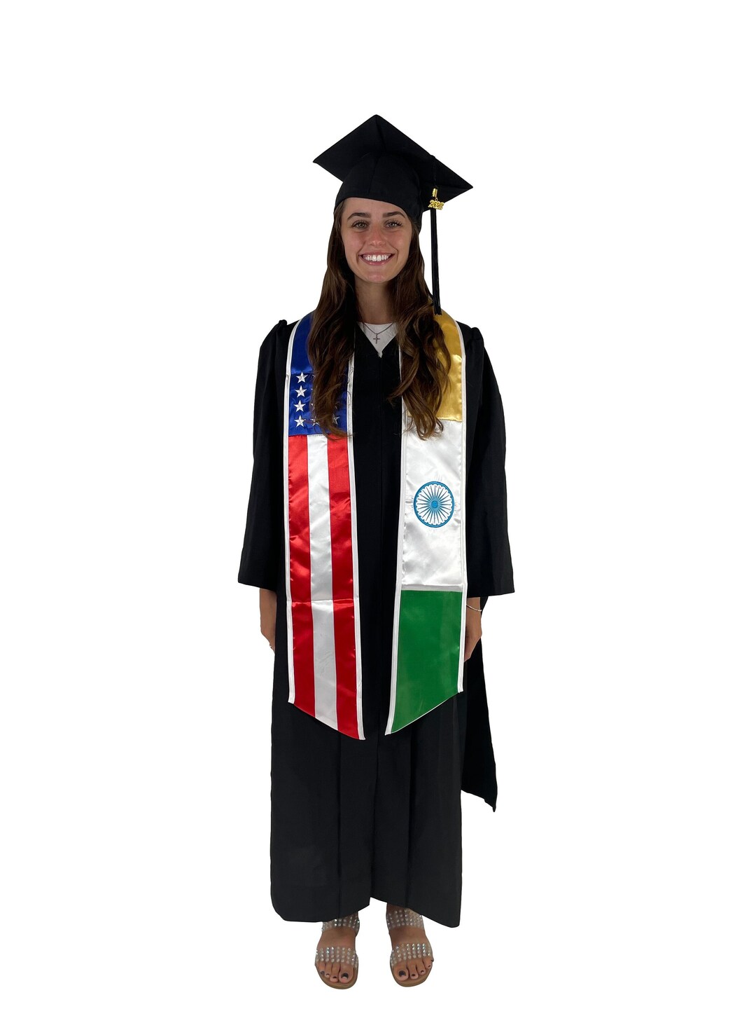 India Graduation Stole | Indian American Graduation Sash Class of 2025 ...
